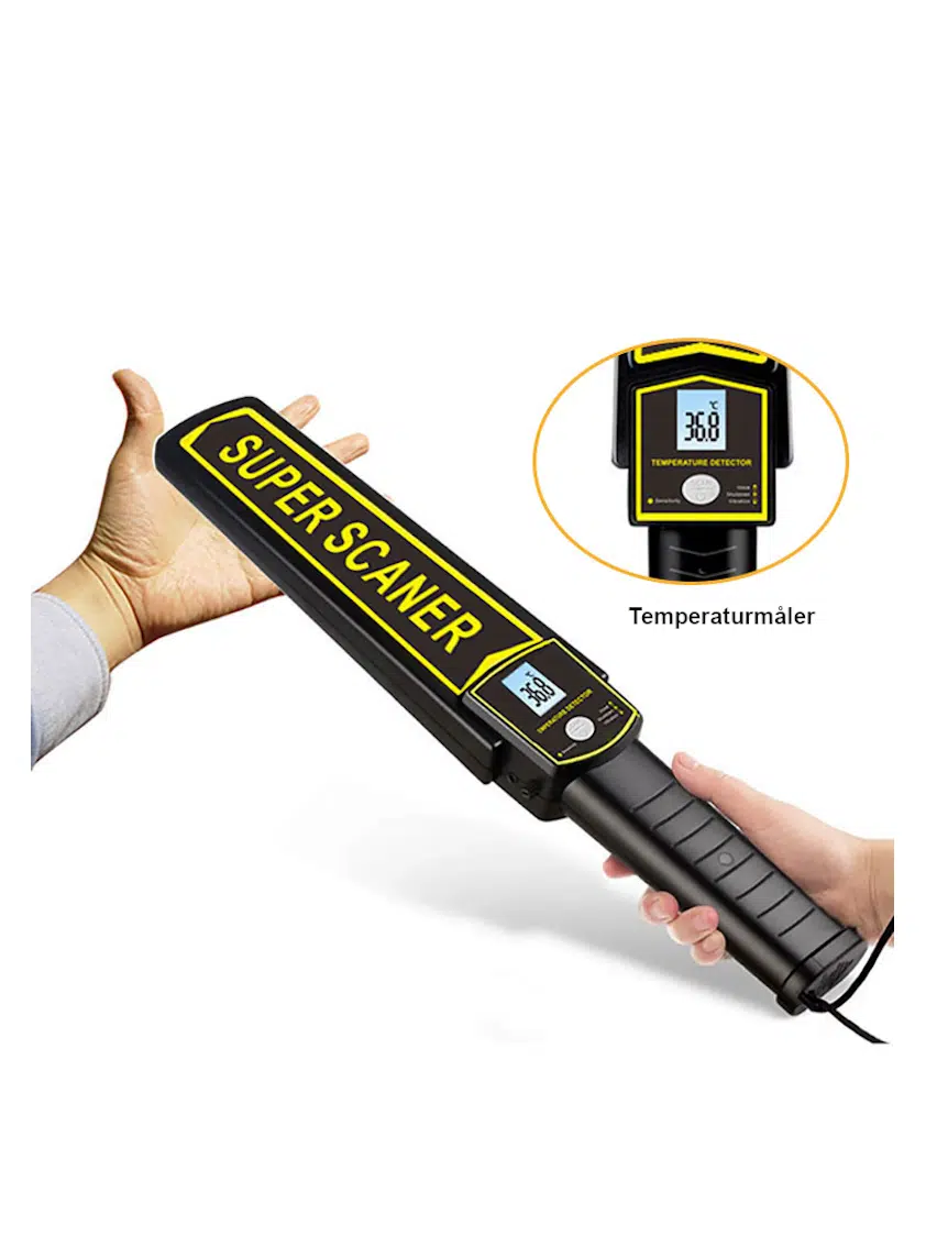Intelligent metal detector, built-in temperature sensor